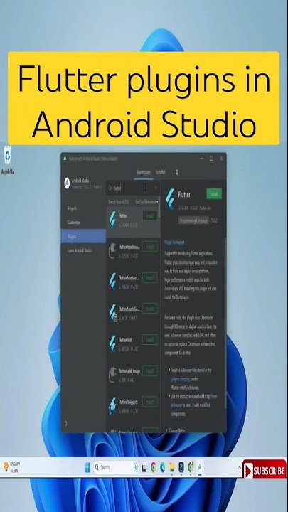Flutter plugins in Android Studio #shortsfeed #viral #youtubeshorts #ytshorts #flutter # ...