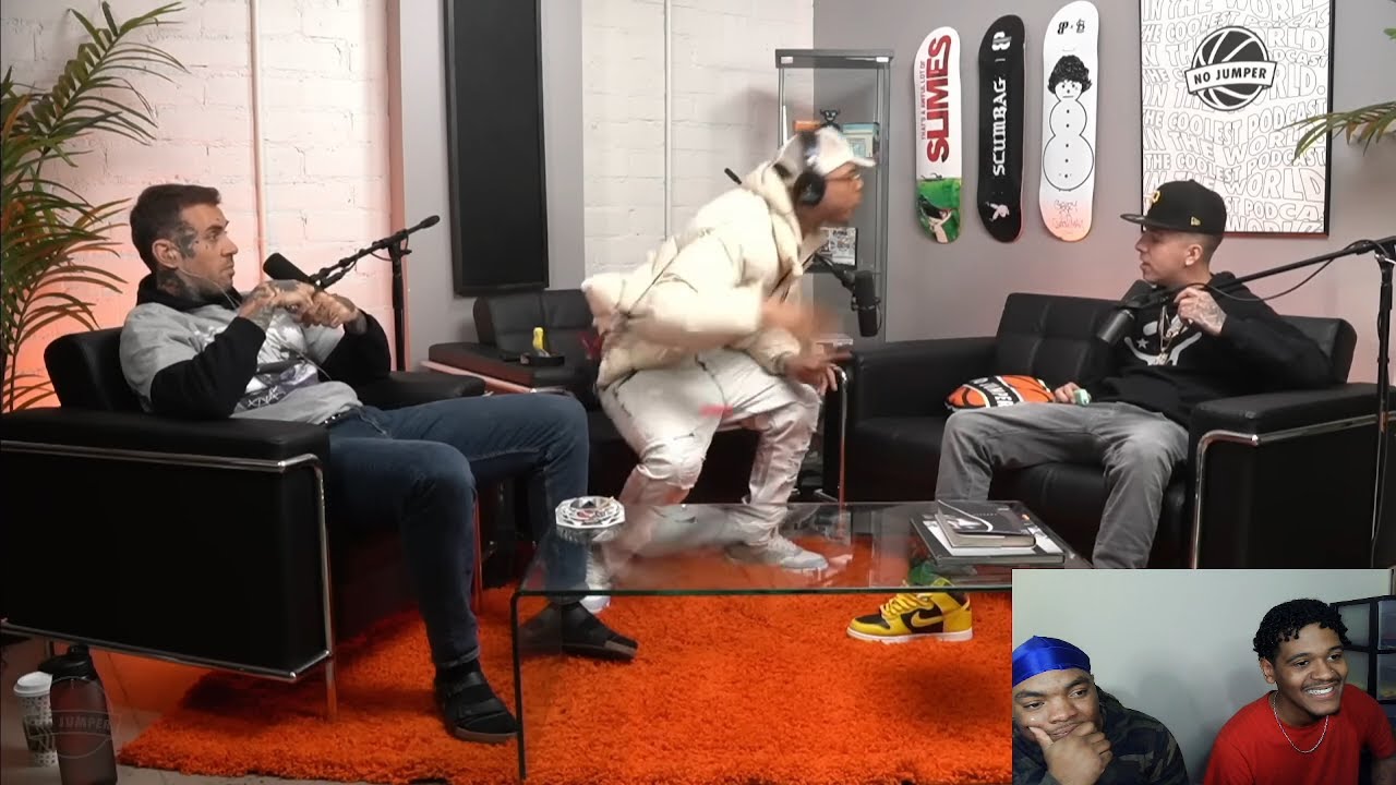 No Jumper interview breaks out in a Fight REACTION - YouTube