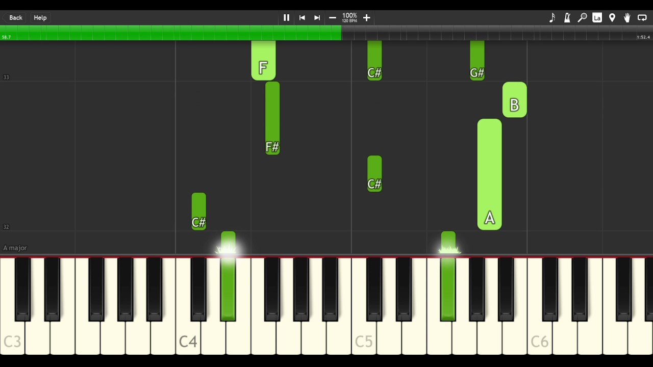 Elfen Lied - Lilium Music Box Version - [Synthesia] Piano cover - YouTube