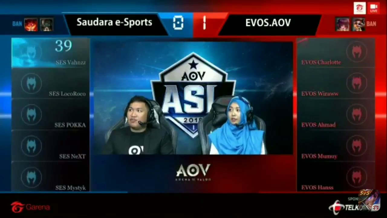 Saudara e-Sports vs EVOS.AOV - ASL Season 1 Game 2 - YouTube