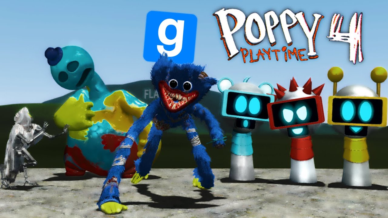 POPPY PLAYTIME CHAPTER 4 AND INCREDIBOX SPRUNKI ROBOTS MOD! SANDBOX ...