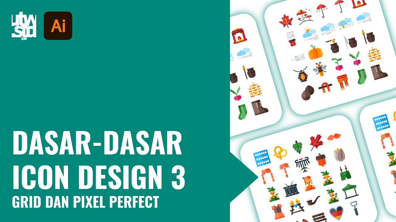 Pixel Perfect dan Grid Dalam Icon | Dasar-dasar Icon Design Part 3 ...