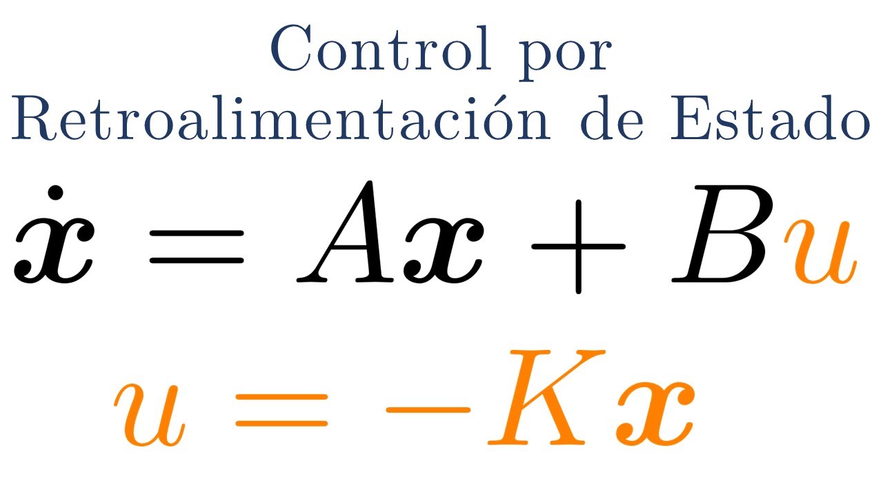 Control Por Retroalimentación de Estado - YouTube