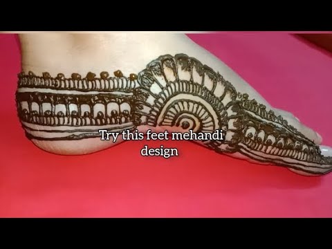 Very beautiful feet mehandi design.latest foot mehandi design.simple ...