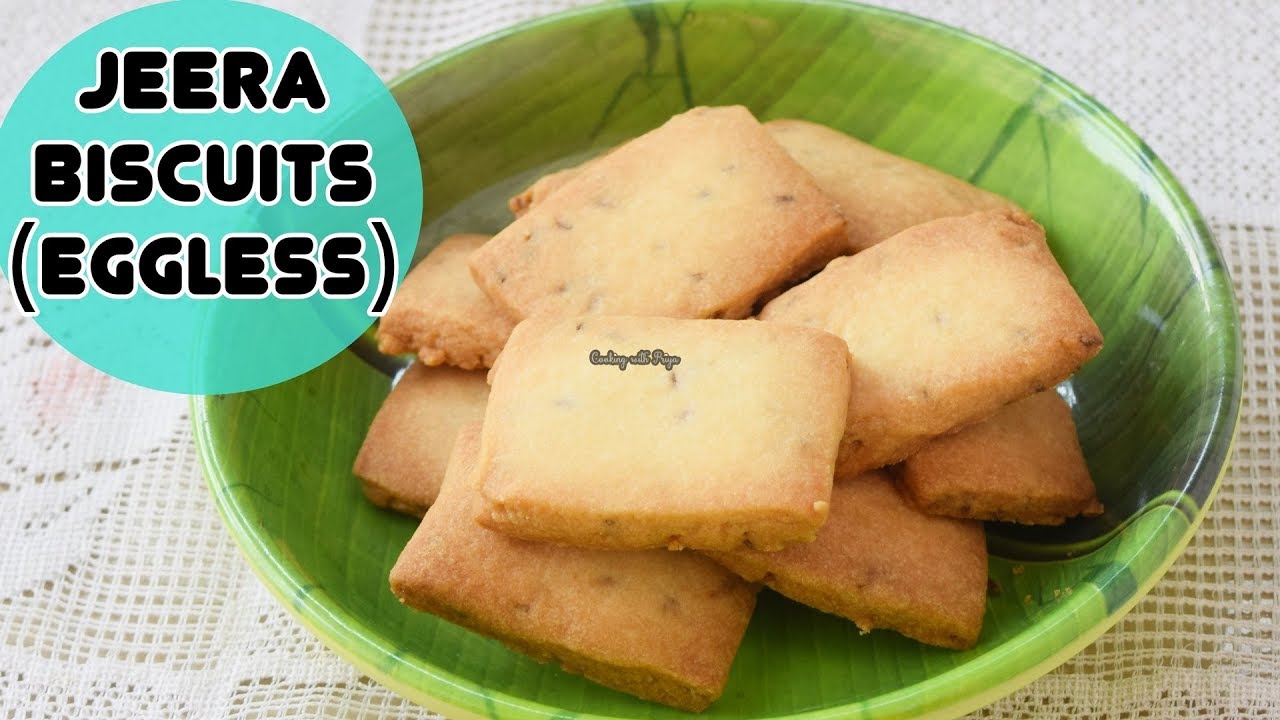 Bakery Style Jeera Biscuits (Eggless) - Cumin Cookies Recipe - Cooking ...
