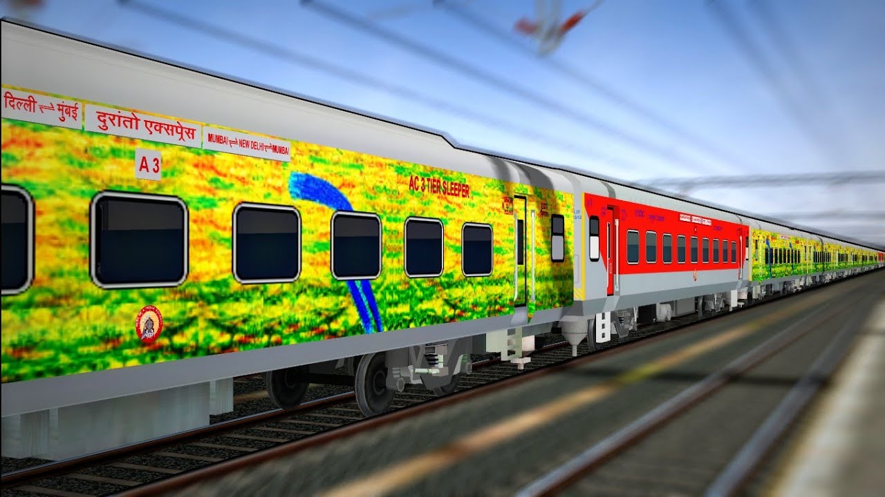 MSTS Open Rails High Speed Train Spotting in Pune Daund Section ...