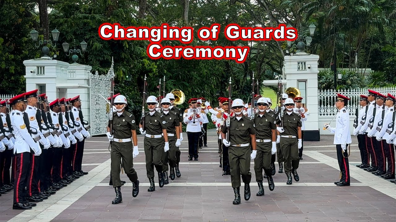 Changing of Guards Ceremony 1 Oct 2023- The Istana, Singapore. - YouTube