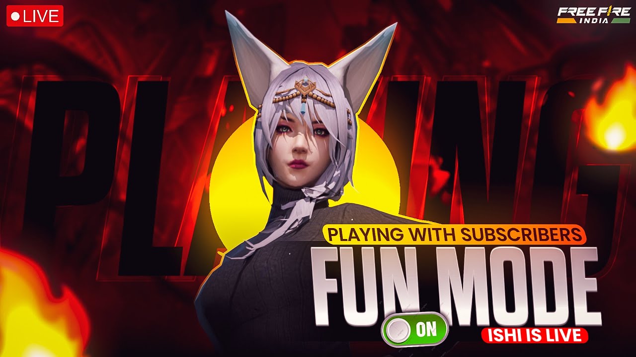 ISHI IS LIVE 🔴 PLAYING WITH SUBSCRIBERS 💗 FUN MODE ON 😼 #freefirelive - YouTube