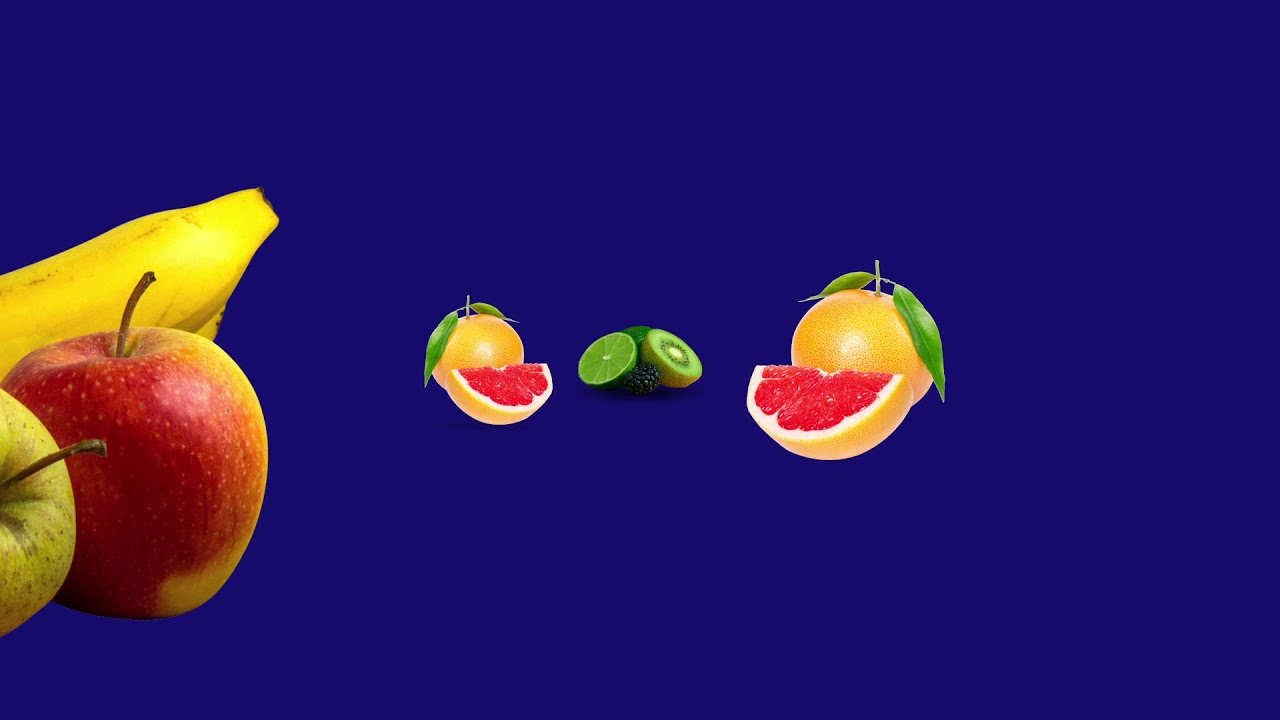 Copyright free stock footage, fruits on blue screen and green screen ...