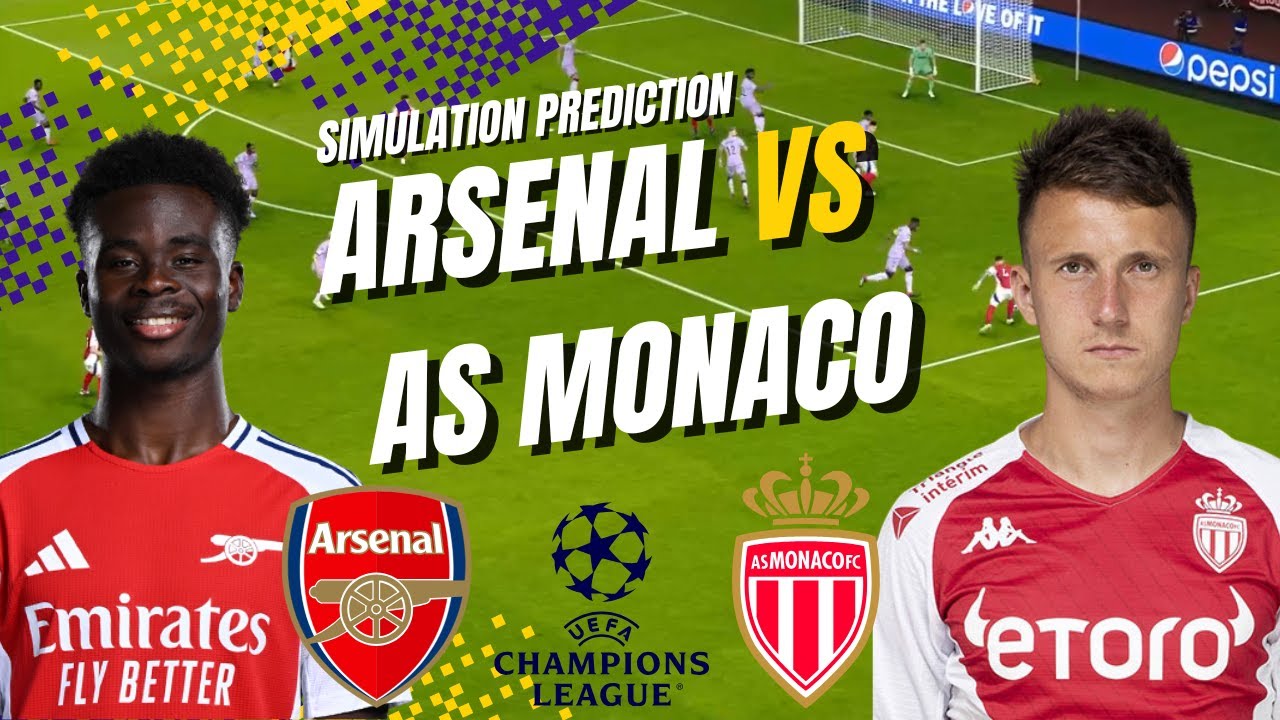 Arsenal vs AS Monaco Champions League Battle Prediction - YouTube