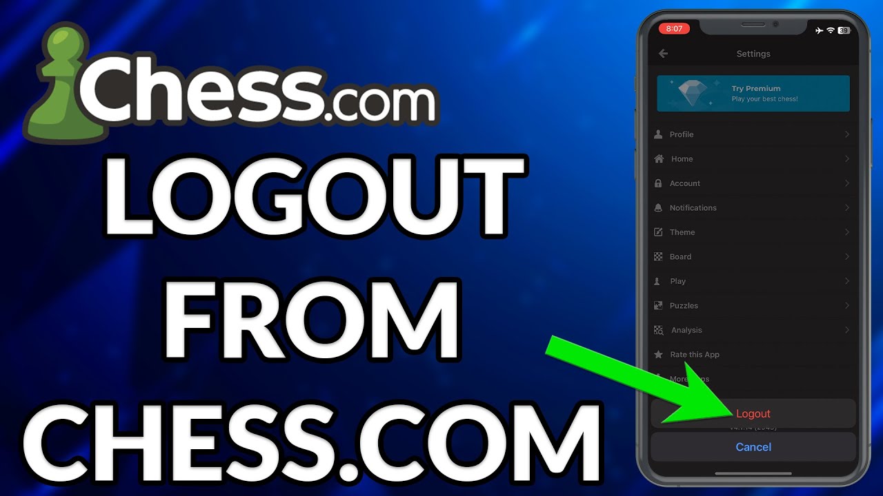 How To Logout From Chess.com - YouTube