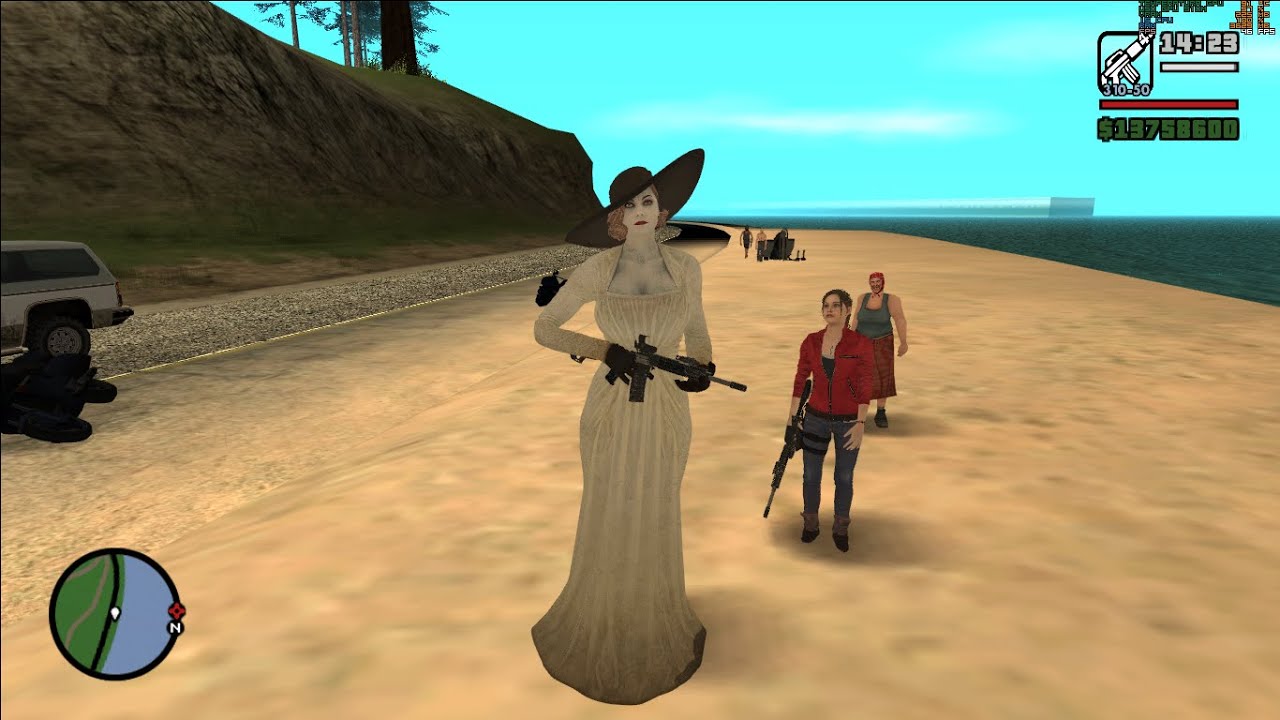 GTA San Andreas. Alcina Dimitrescu. Resident Evil Village. Skin (MOD ...