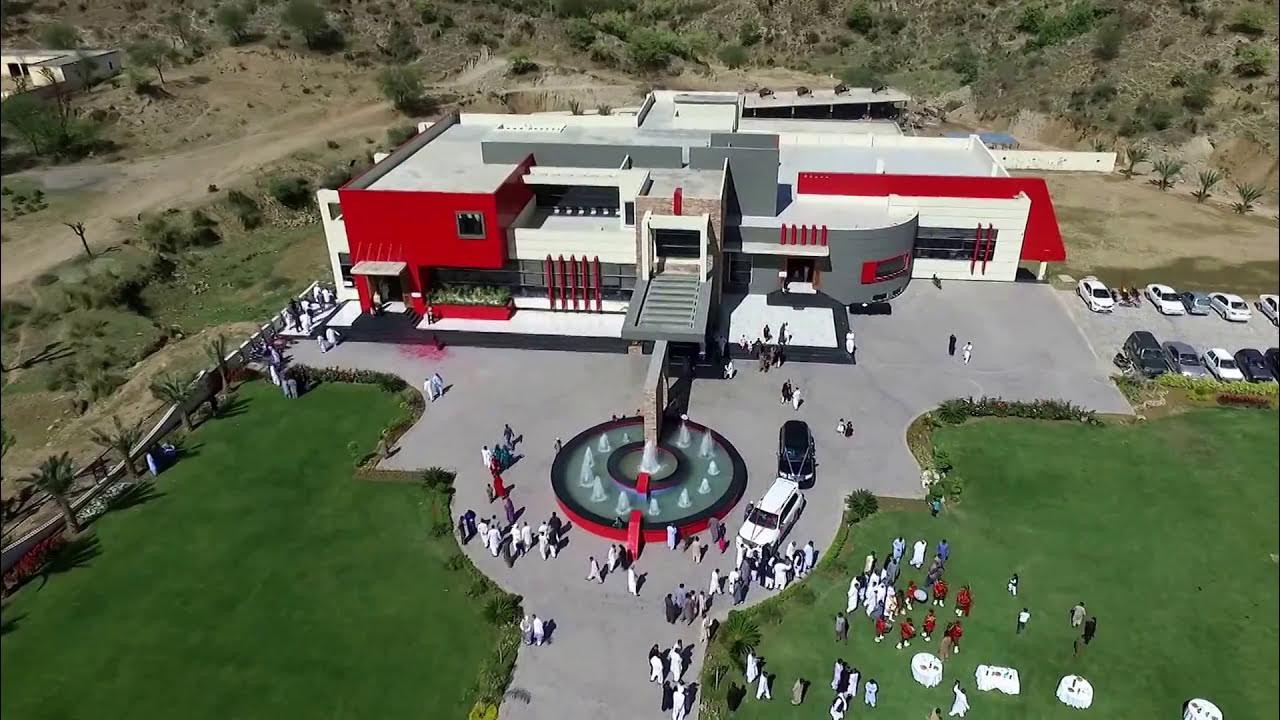 Qasr e Younis Wedding Hall Drone View 2020 (Dadyal Mohra Kanyal Mirpur Azad Kashmir) - YouTube