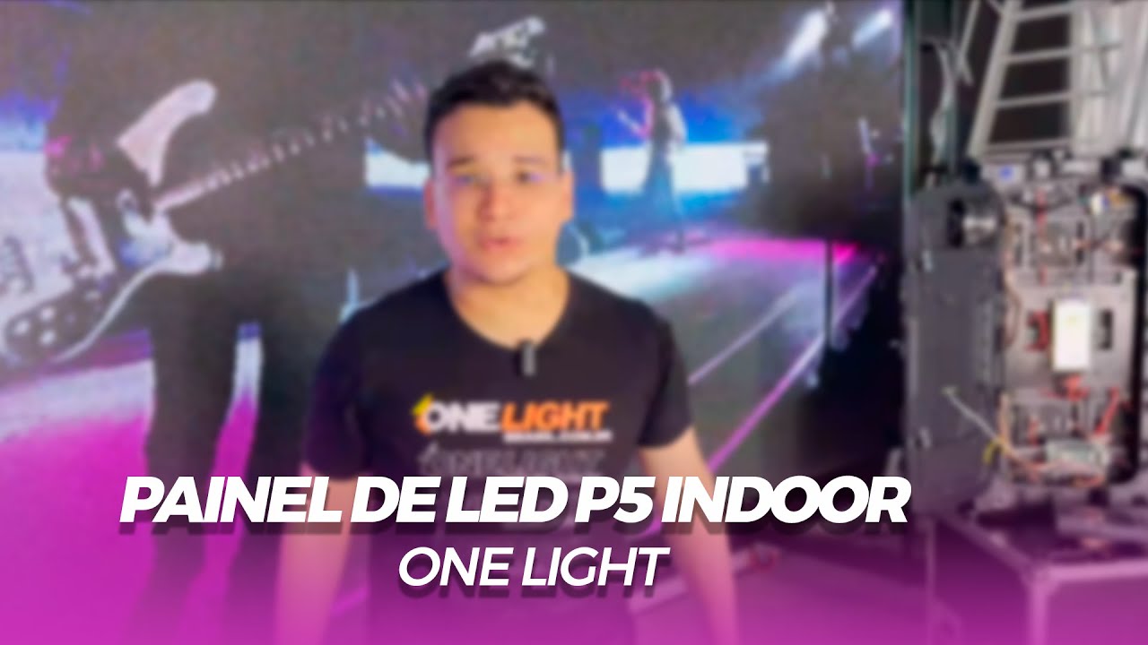 PAINEL DE LED P5 INDOOR ONE LIGHT - YouTube