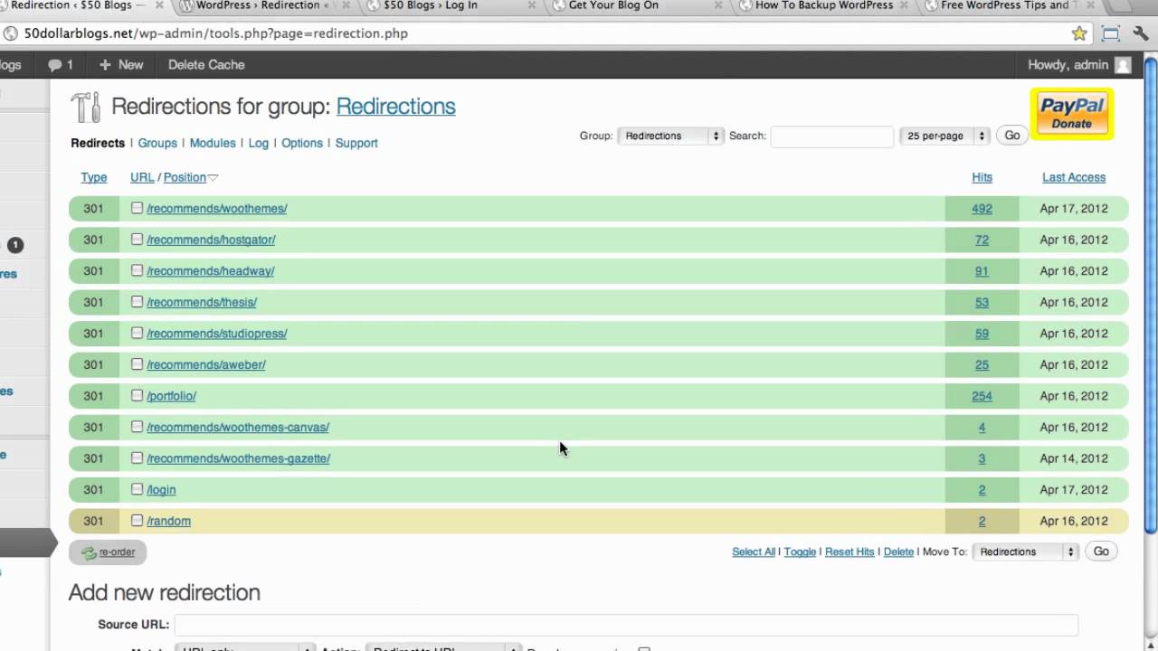 5 Great Uses For The WordPress Redirection Plugin - $50 Blogs - YouTube