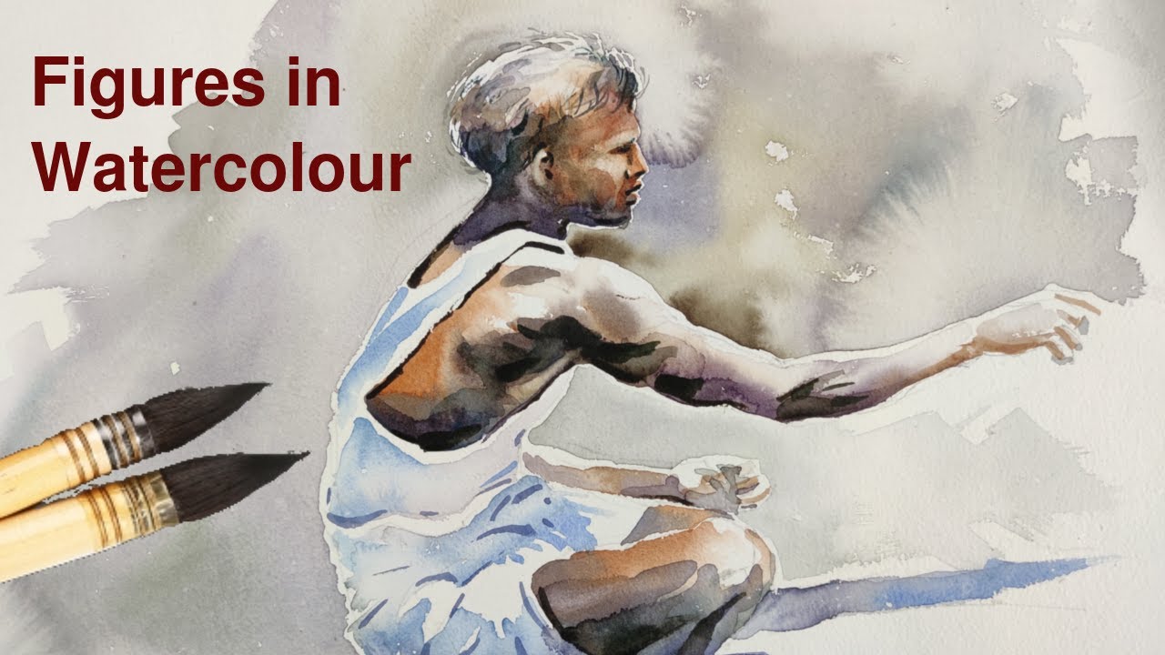 How to Paint Figures in Watercolour Painting/Light and shade Practice ...