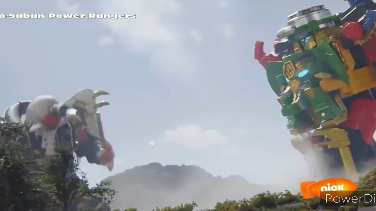Power Rangers Ninja Steel - My Friend Redbot - Megazord Fight - YouTube