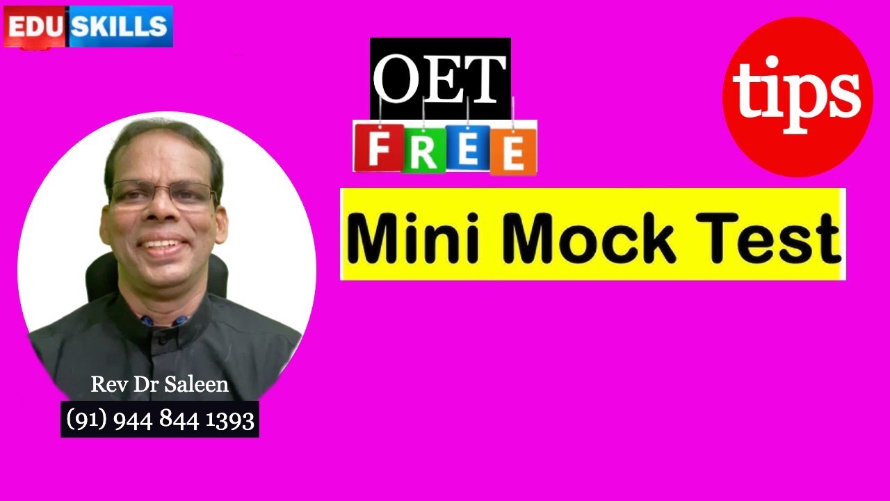 OET Reading: Mini mock test - Secret TIP - YouTube