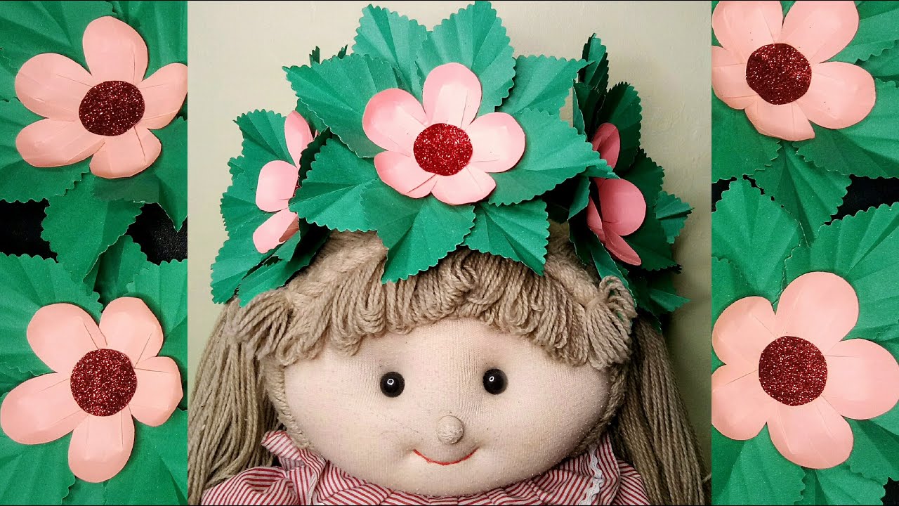 HOW TO MAKE EASY AND QUICK FLOWER CROWN / DIY FLORAL TIARA / HANDMADE ...