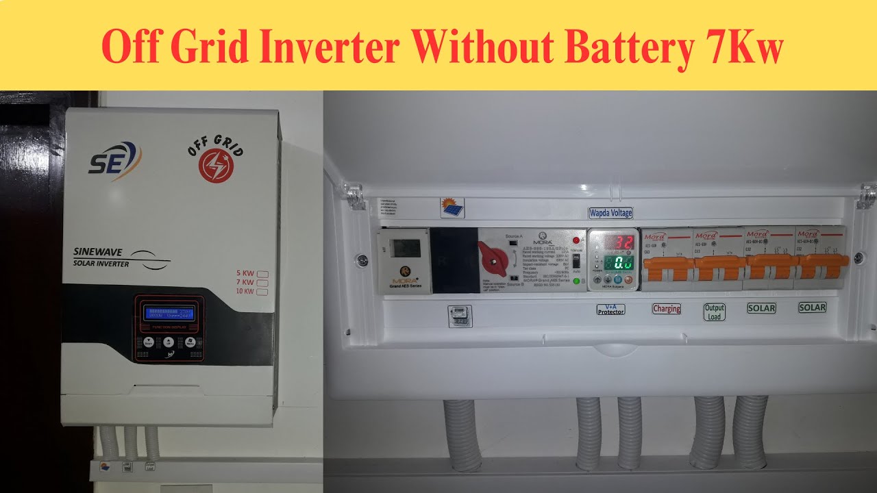 Off-Grid Inverter 7kw Without Battery| Direct Solar To House Load ...