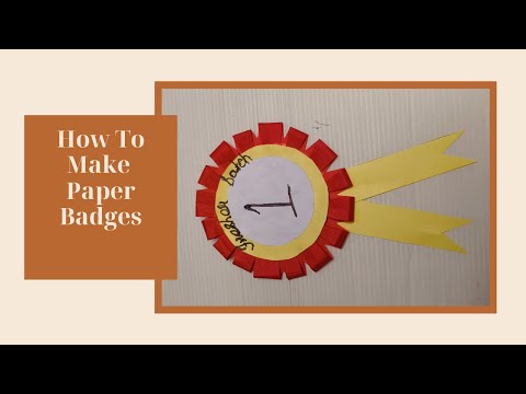 HOW TO MAKE BATCH FOR VOLUNTEER || PAPER BATCH || BATCH MAKING - YouTube