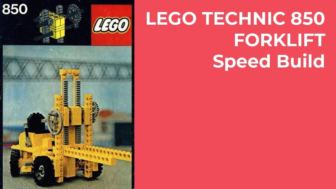 LEGO 850 - Forklift - Technic - A legelső Technic készlet! - YouTube