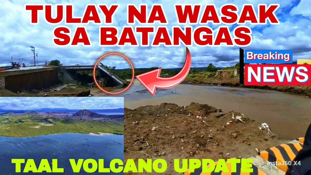 taal volcano Update and tagaytay fly over and batangas! - YouTube