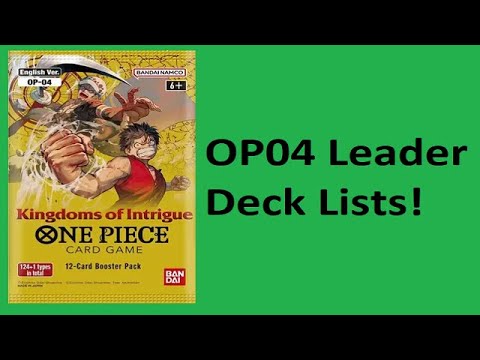 All OP04 Leaders Deck Lists! - YouTube