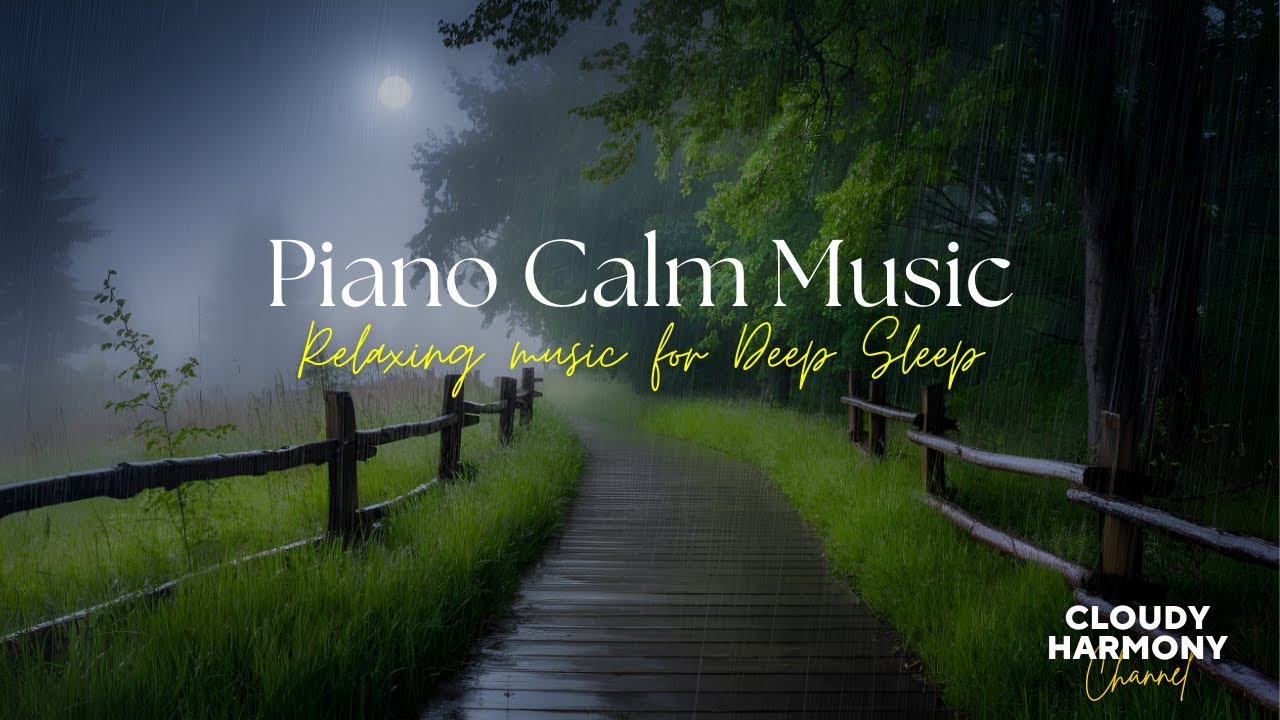 Peaceful Rain 🌧️ + Piano Keys 🎹 = Ultimate Relaxation and Sleep 🌌 - YouTube