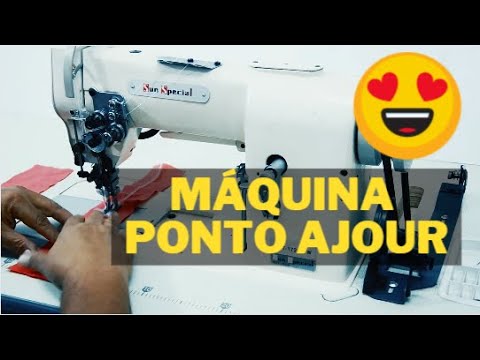 Máquina de Costura Ponto Ajour (Ajur) - YouTube