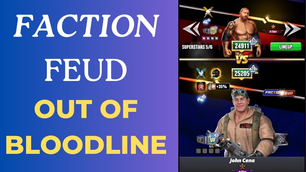 Faction Feud Out Of Bloodline.WWE Champions Game.@WWEChampionsGame @WWE ...