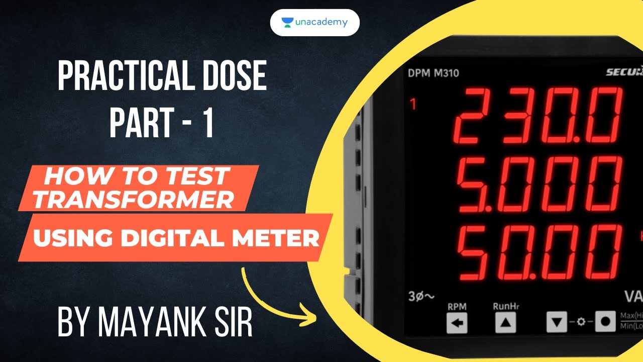 Practical Dose Part 1 | How to Test Transformer using Digital Meter ...