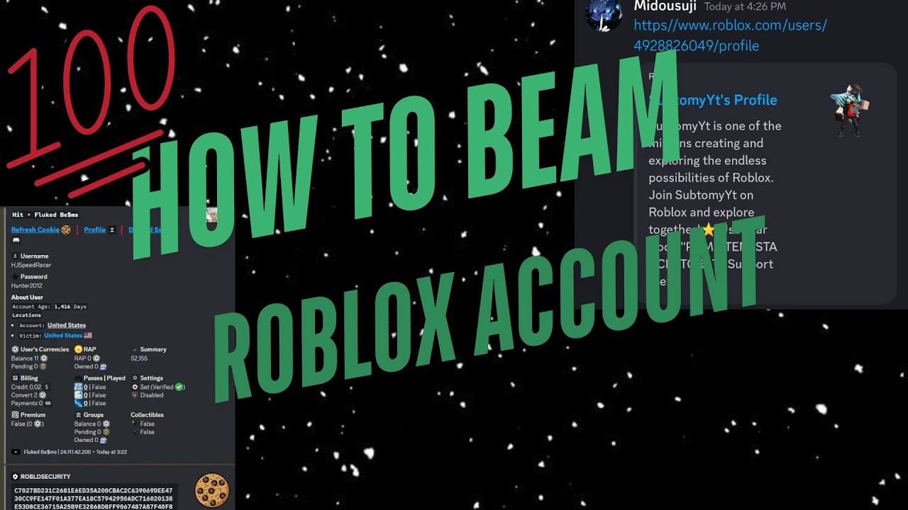 How to beam Roblox account (educational purposes) 2025 - YouTube