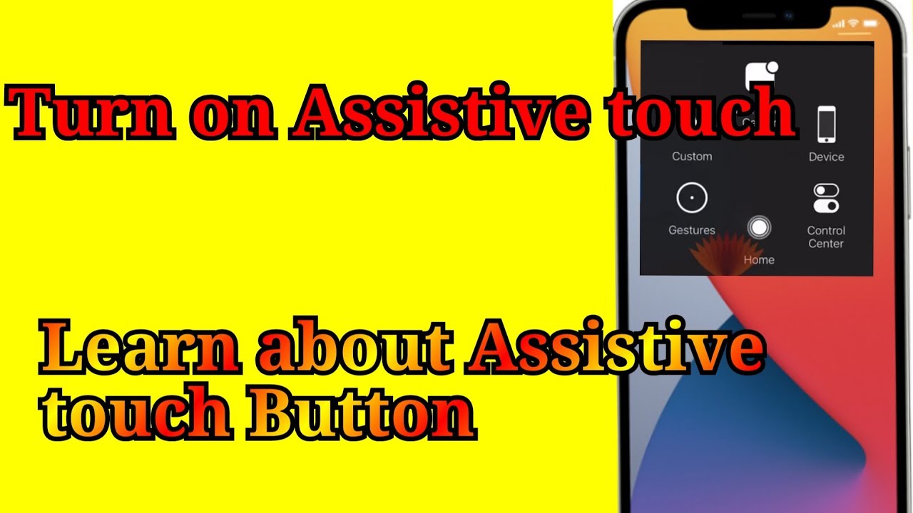 Turn on Assistive touch Button IOS/SiriMuthu - YouTube