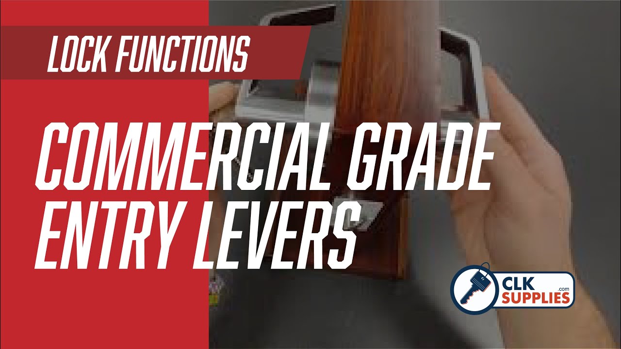 How it Works - Commercial Grade Entry Levers - YouTube