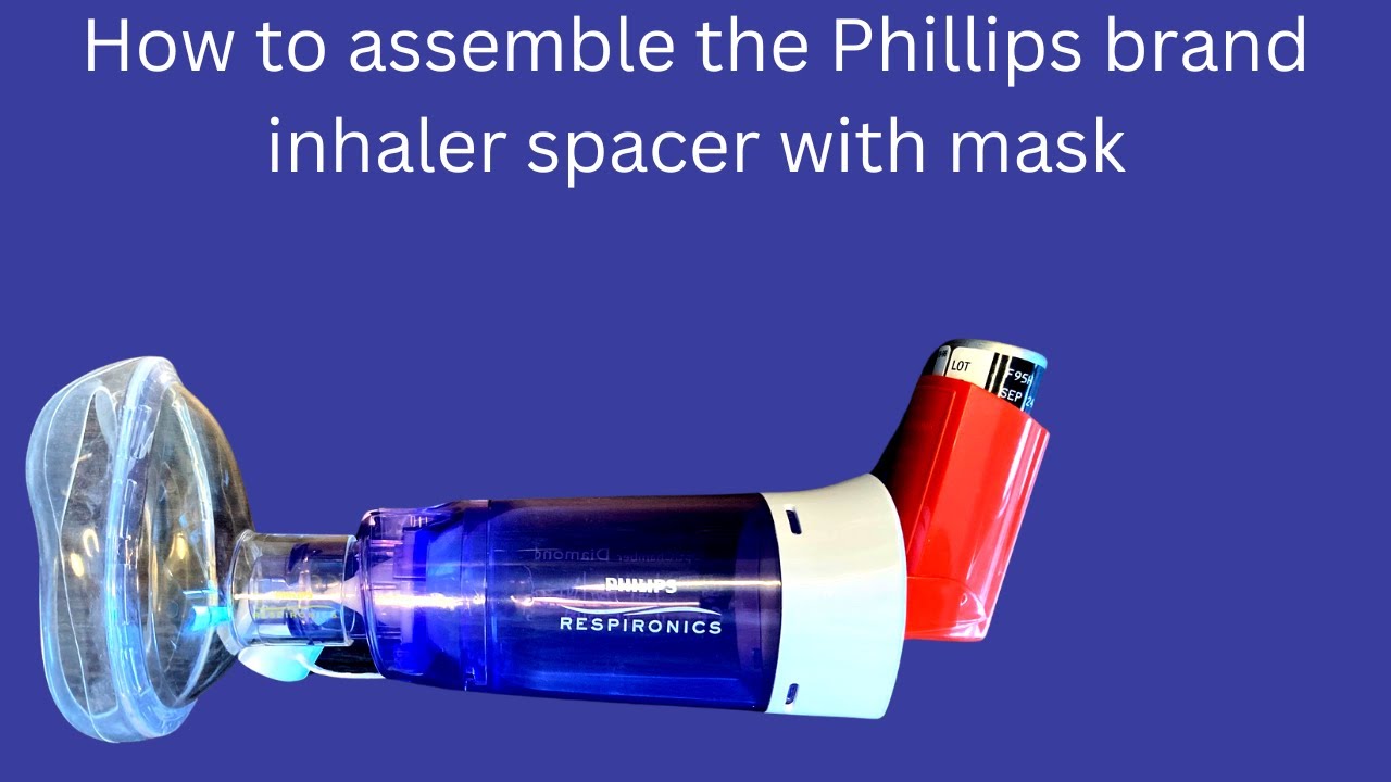 How to assemble the Phillips OptiChamber inhaler with mask - YouTube