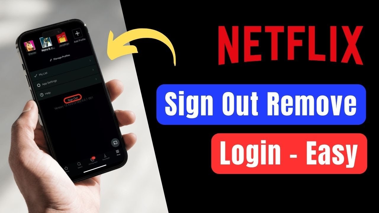 Netflix How to Sign Out - Remove Netflix Login ! - YouTube