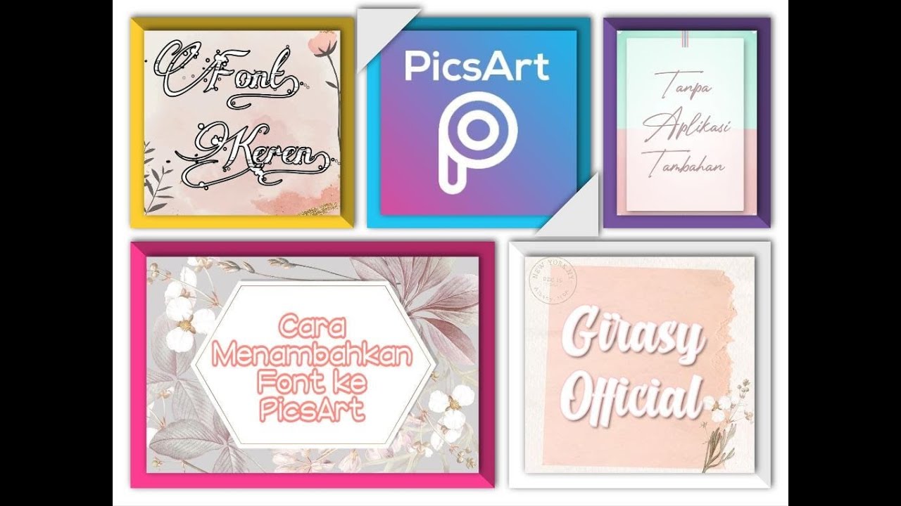 Cara Menambahkan Font ke Aplikasi PicsArt | tanpa aplikasi tambahan ...