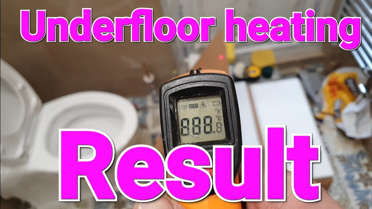 DIY underfloor heating result. Jak działa ogrzewanie podłogowe. - YouTube