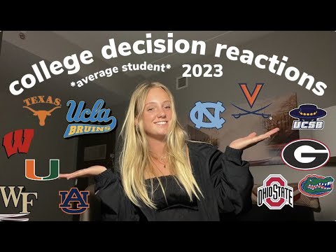 COLLEGE DECISION REACTIONS 2023 (20 COLLEGES!!!) - YouTube