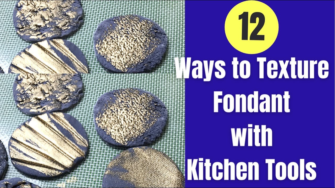 Creating fondant textures| fondant decoration | cake decoration at home ...