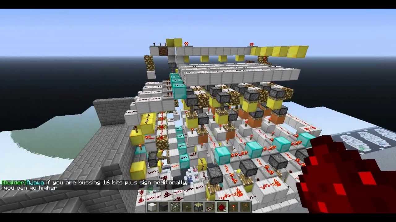 Minecraft: Programmable Button Combination Lock - YouTube