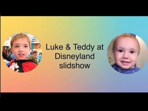 Luke & Teddy at Disneyland slideshow (the Ballinger family ) - YouTube