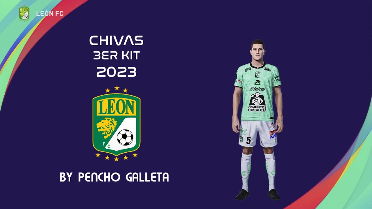 LEÓN FC 3ER KIT 2023 / LIGA MX / PES 2021 / PS4 - YouTube