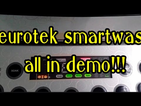 PAANO GAMITIN ANG EUROTEK SMARTWASH//EUROTEK AUTOMATIC WASHING MACHINE ...