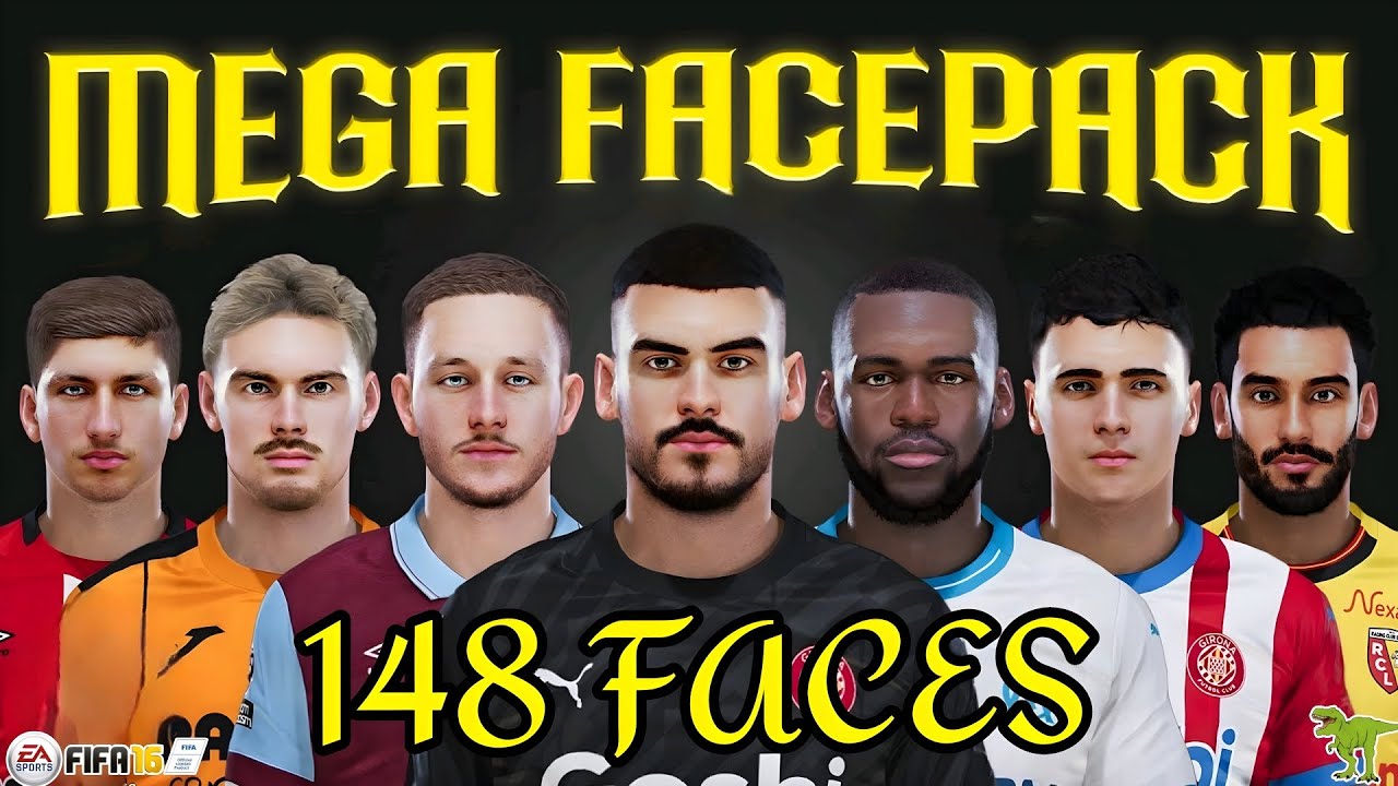 MEGAFACEPACK 148 FACES FOR FIFA 16 MOD FC 24 - YouTube