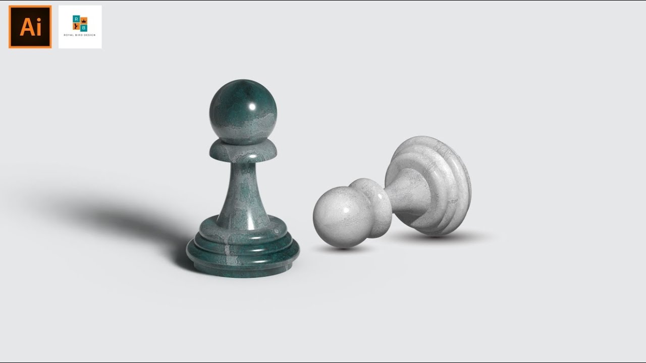 Pawn 3D Vector Design in Adobe Illustrator | Illustrator Tips and ...
