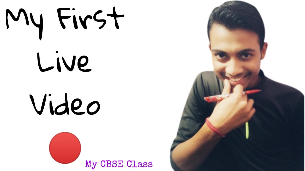My First Live 🔴 Video - YouTube