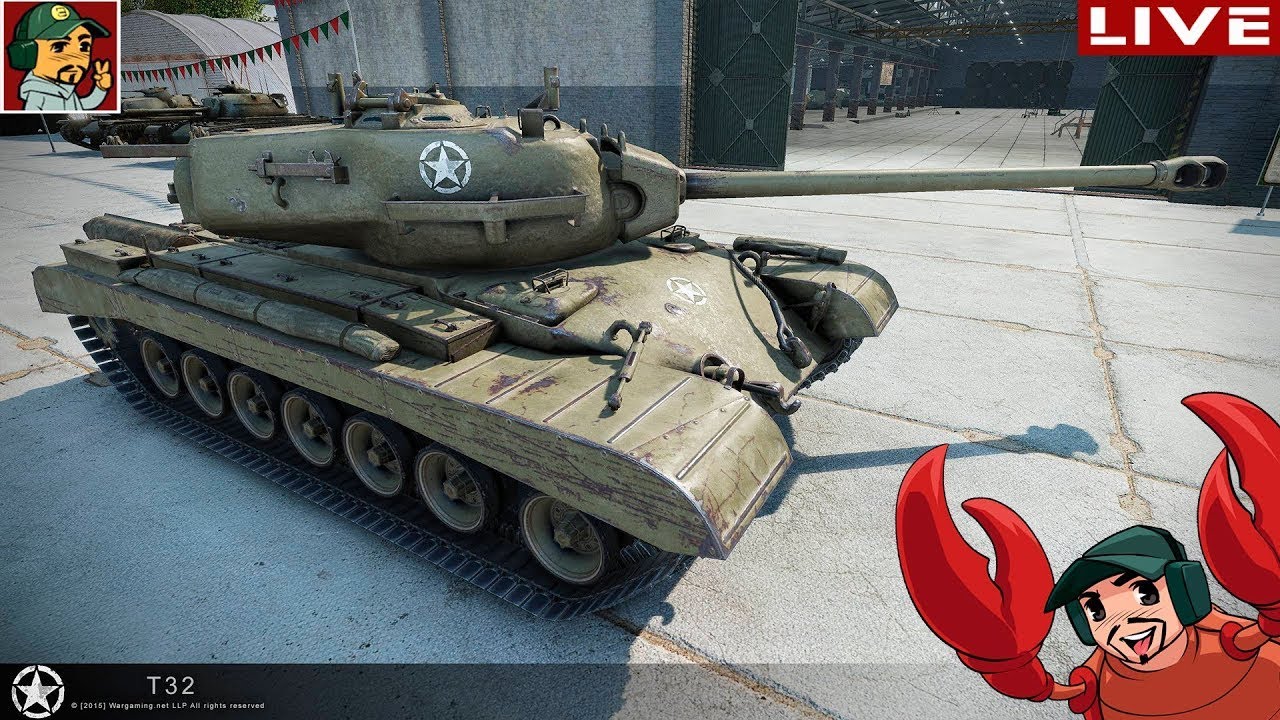T32 Он что-то может? Двигаемся к T110E5 World of Tanks - YouTube