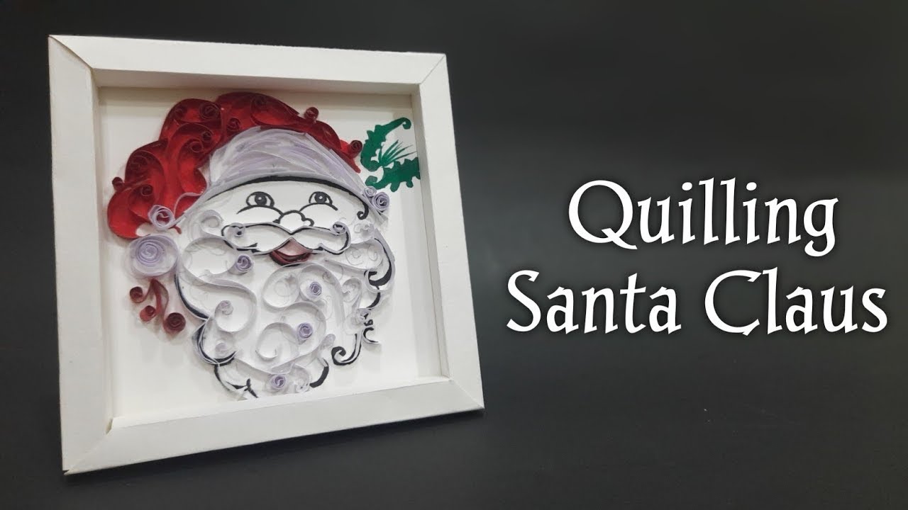 How to Make a DIY Santa Claus out of Quilling Paper (Super Easy) - YouTube